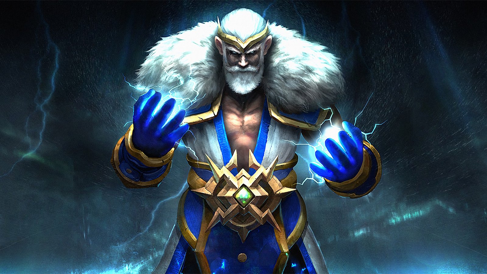 Dota 2 Heroes Zeus Magic Fighter Computer Games Desktop Hd Wallpaper 