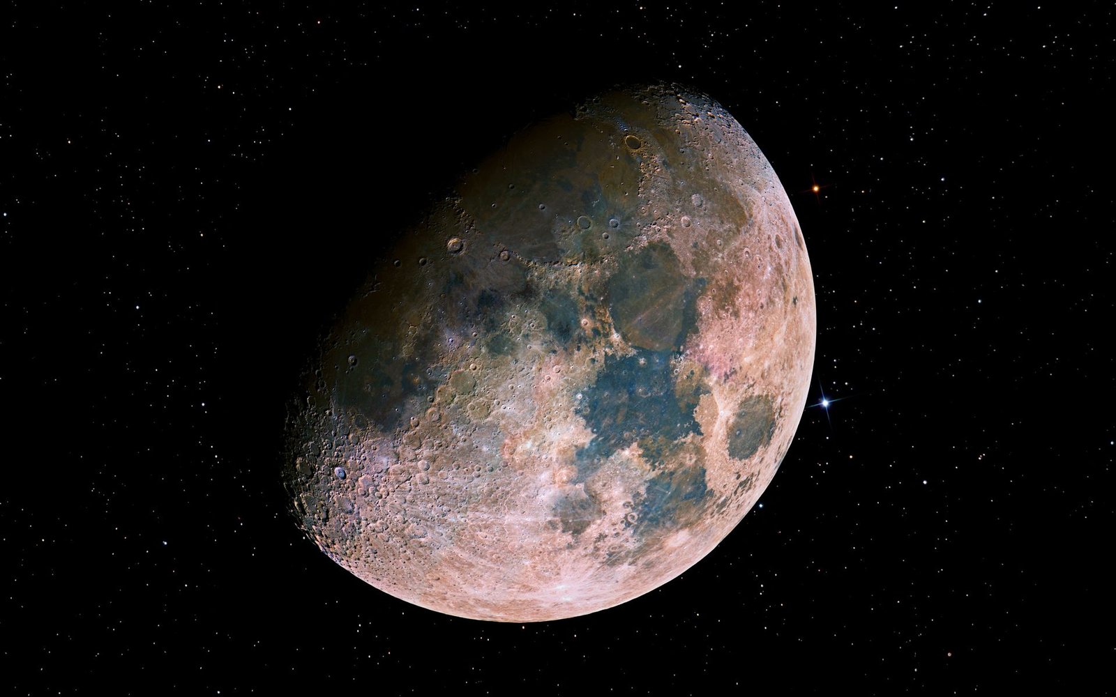 True Color Picture Of Our Moon, Unfiltered By Our Nitrogen Rich Blue ...