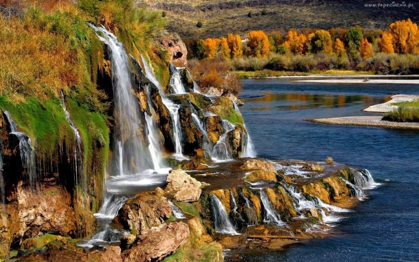 Landscape_ fall_waterfall_ rocks_ trees-HD wallpaper-97637 ...
