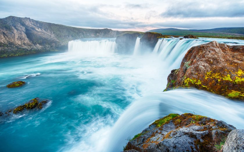 The Goðafoss (iceland Waterfall Of The Gods Or Waterfall Of The Year ...