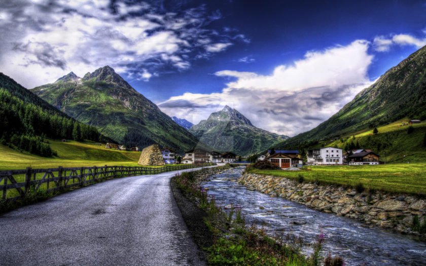 Galtür Village And Austria And Ski Resort In The Valley Of Upper ...